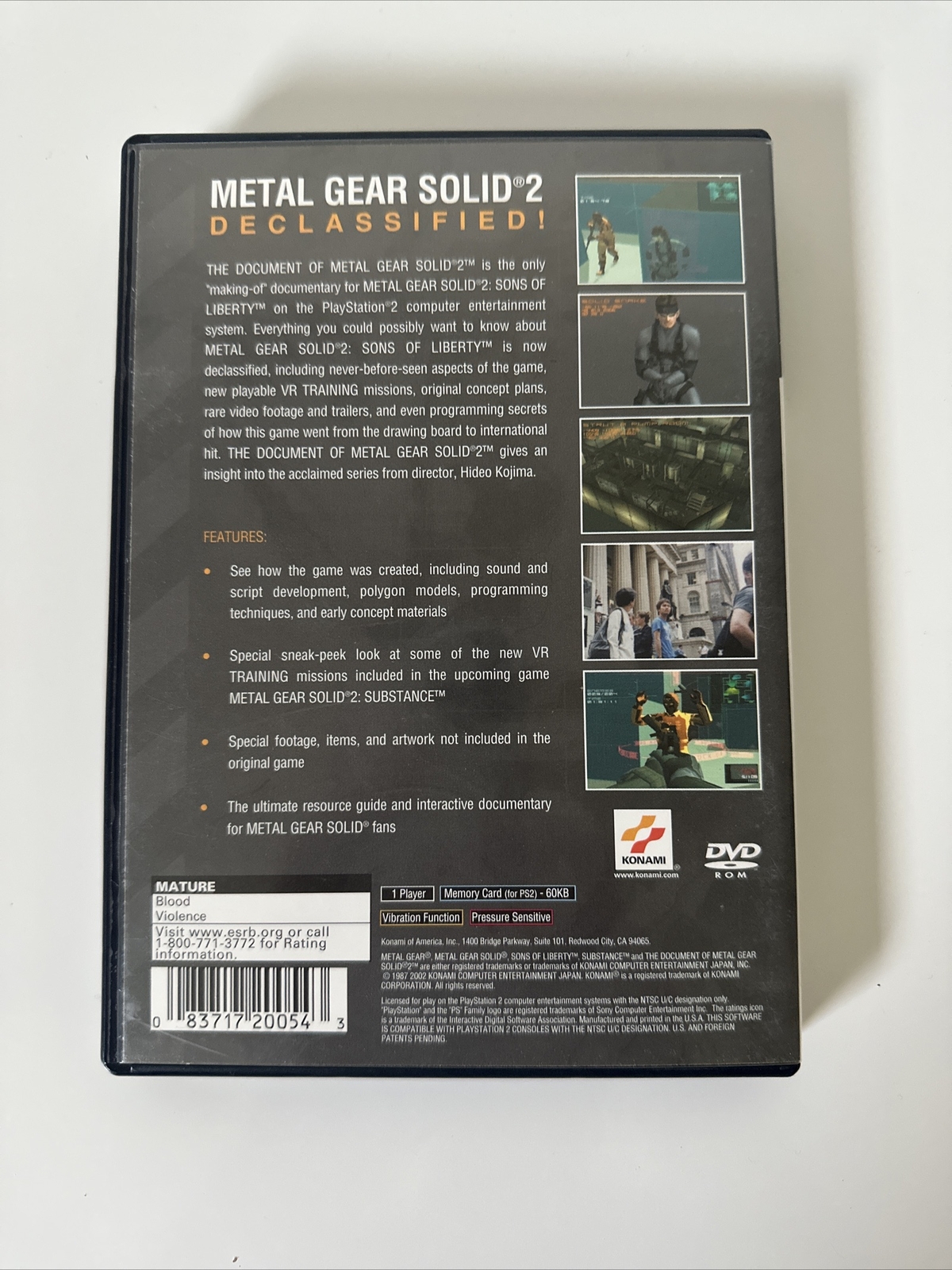The Document of Metal Gear Solid 2 PS2 Complete CIB RARE | eBay