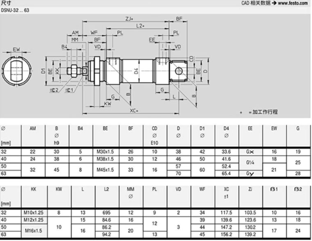 New 1PC DSNU-25-20-P-A Double Acting Mini Pneumatic Components Cylinder ...