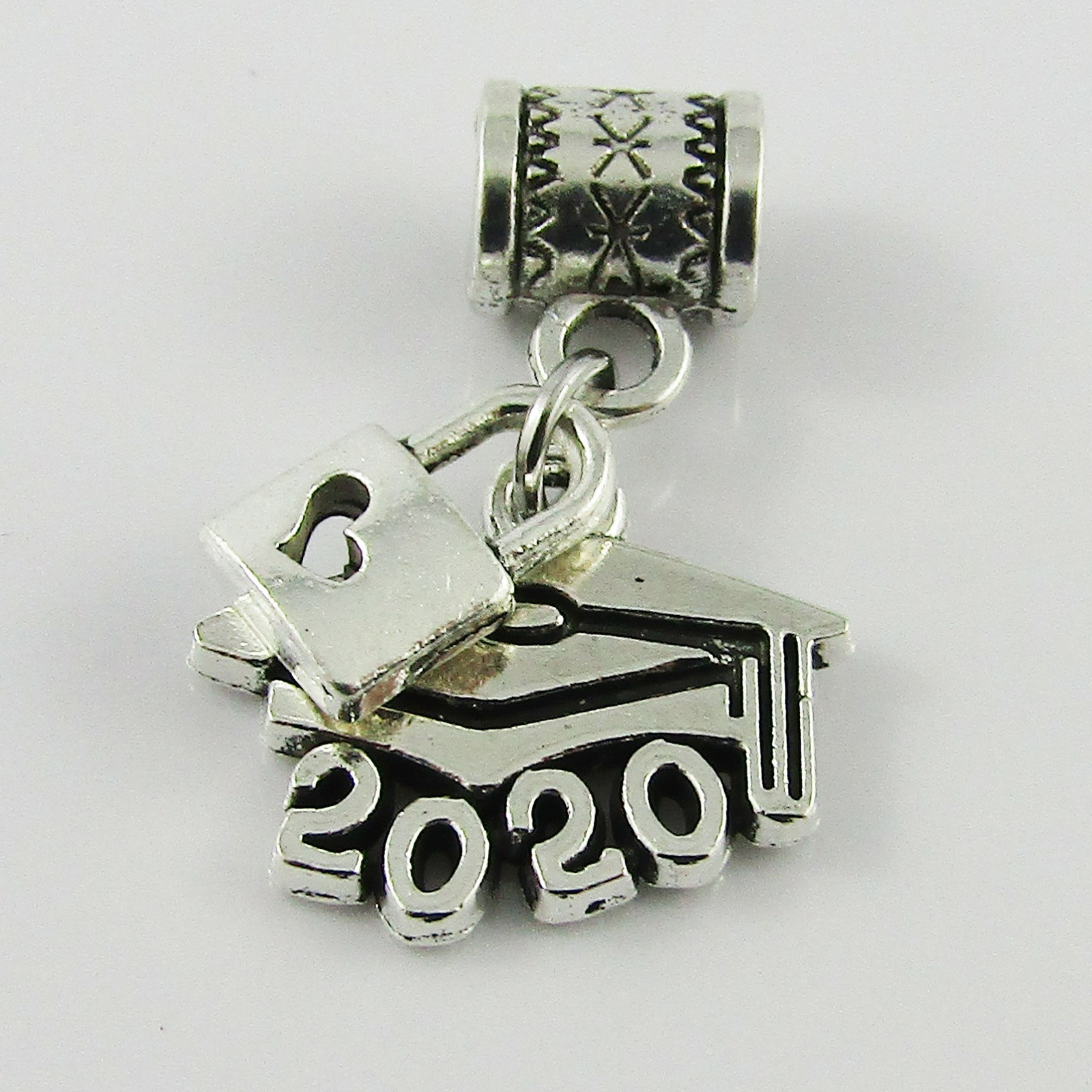 Padlock Lockdown 2020 Graduation Charm Select Clip on or European Charm ...