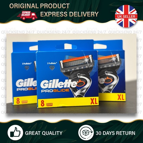 Gillette Proglide XL Blades Pack Of 8 / 16 / 24 Cartridges| Brand New ...