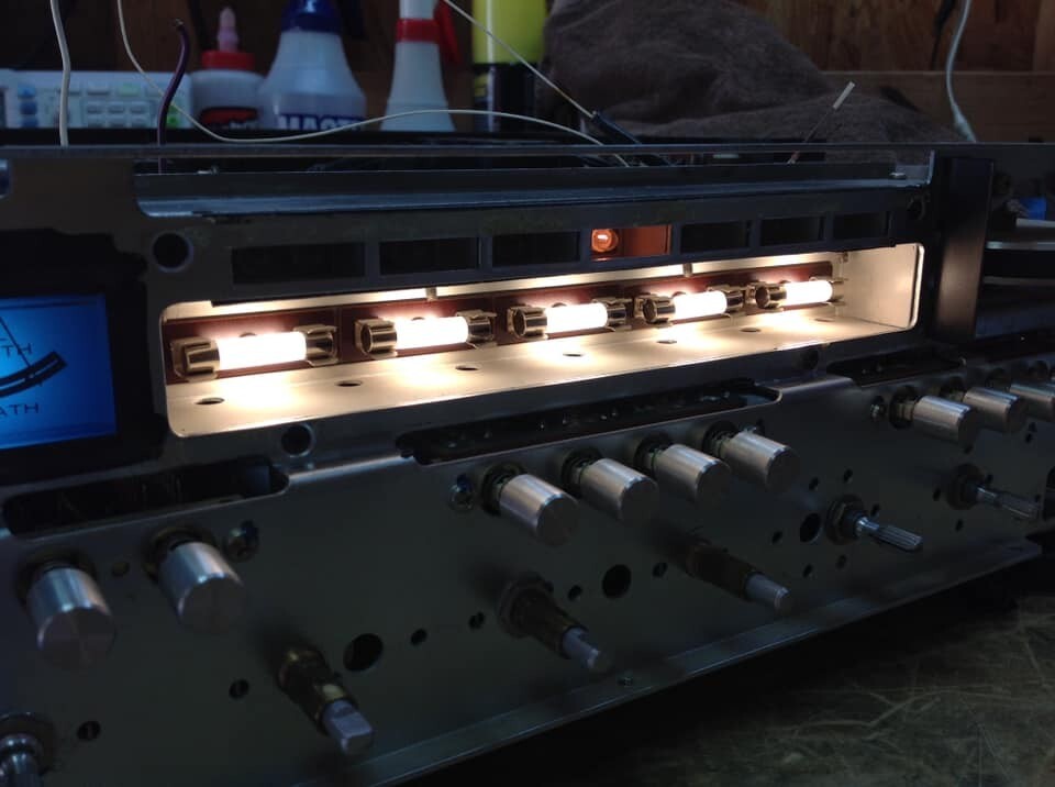 (15)WARM WHITE 8V-FROSTED LED DIAL LAMP/Marantz 2216 2385 2240 2245/No ...