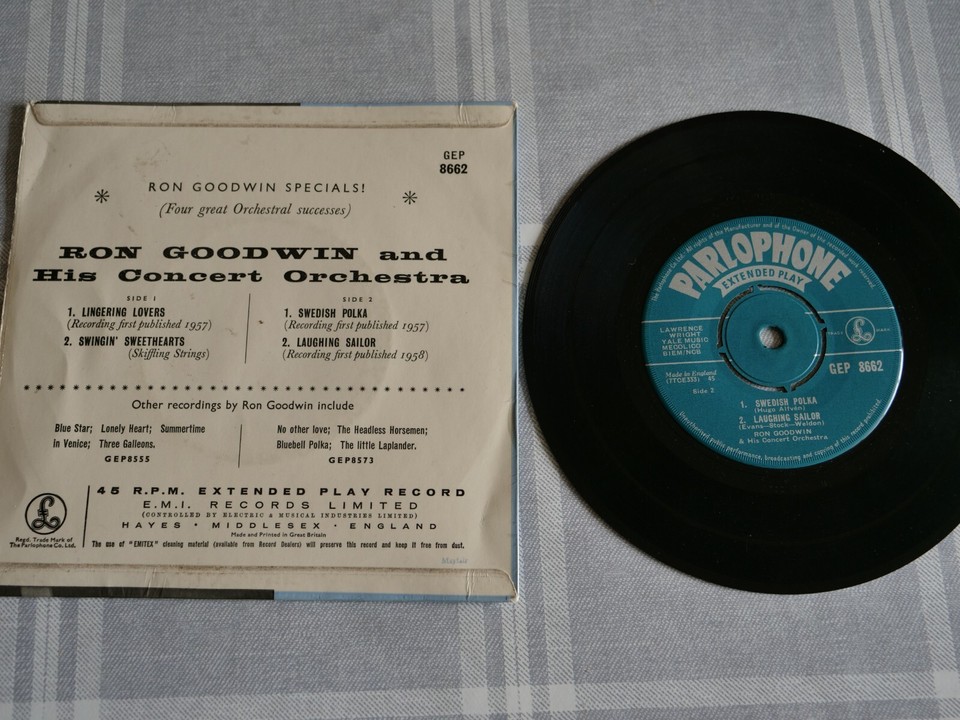 Ron Goodwin And His Concert Orchestra – Four Great Successes - 7" EP ...