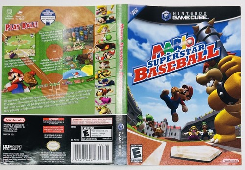 Mario Superstar Baseball Nintendo GAMECUBE ARTWORK Only NO GAME! FREE ...