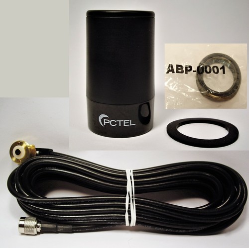 PCTEL MAXRAD antenna, 3/4 brass mount & 17' Belden coaxial cable, TNC ...