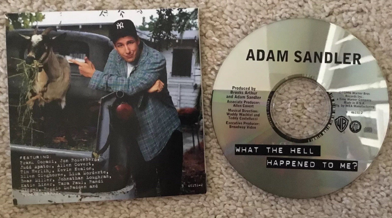 What the Hell Happened to Me? Adam Sandler (CD 1996 Warner Bros) COMEDY ...