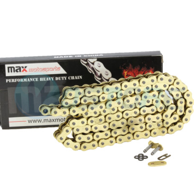 525 Gold O-ring Chain 122 Links 525x122 For 1998-2003 Honda VT750 ...