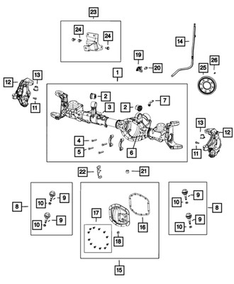 New Genuine Mopar Axle Drive Shaft Seal Left (2018-2024) OE 68398727AA ...