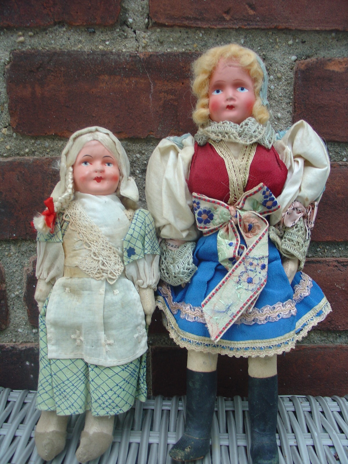 Vintage Ethnic Doll Swedish & Russian Cloth & Celluloid Lot of 2 | eBay