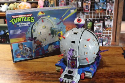 Teenage Mutant Ninja Turtles Technodrome 1990 NEAR Complete With Box ...