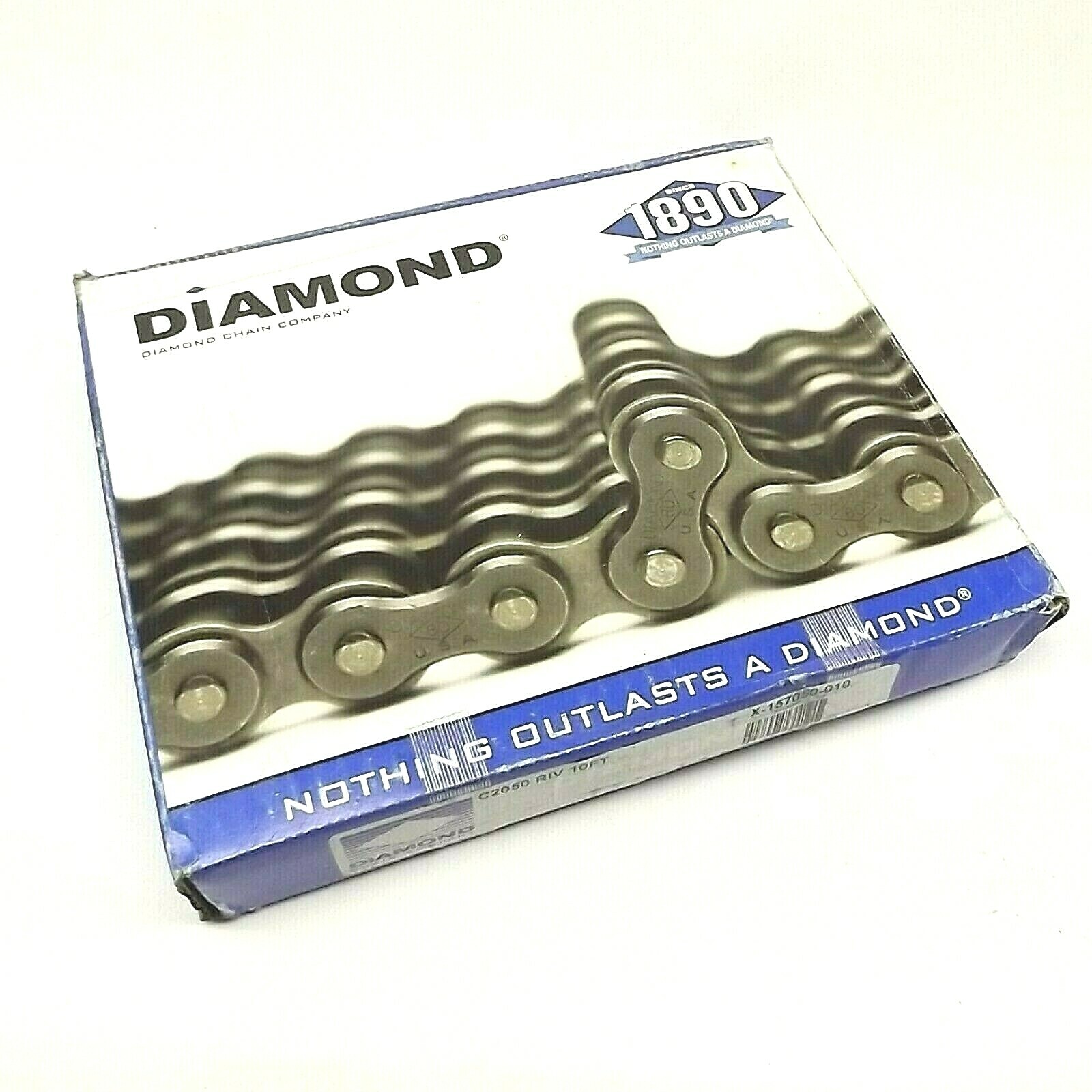 Diamond Chain X-157050-010 C2050 Riveted 10 Feet | eBay