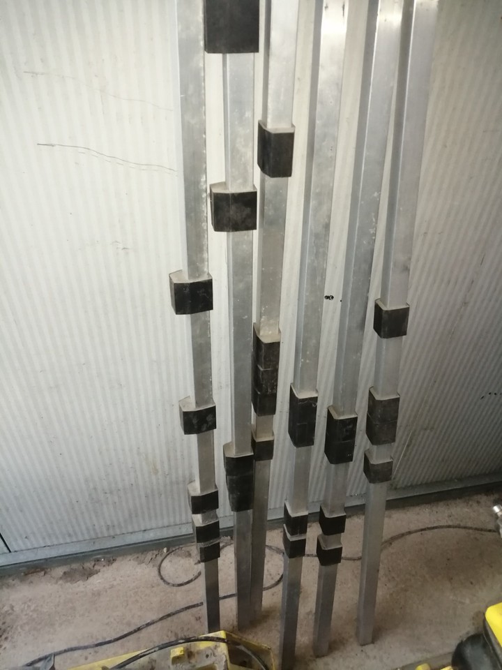 Glass van rack-Internal poles with rubber block | eBay UK