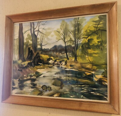 EXTRAORDINARY Original Watercolor Painting By Signe Larson 1958— 27” By ...