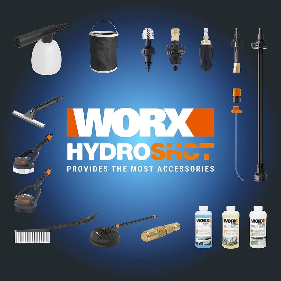 Worx Nitro HydroShot WG633E 20V High-Flow Cordless Portable Pressure ...
