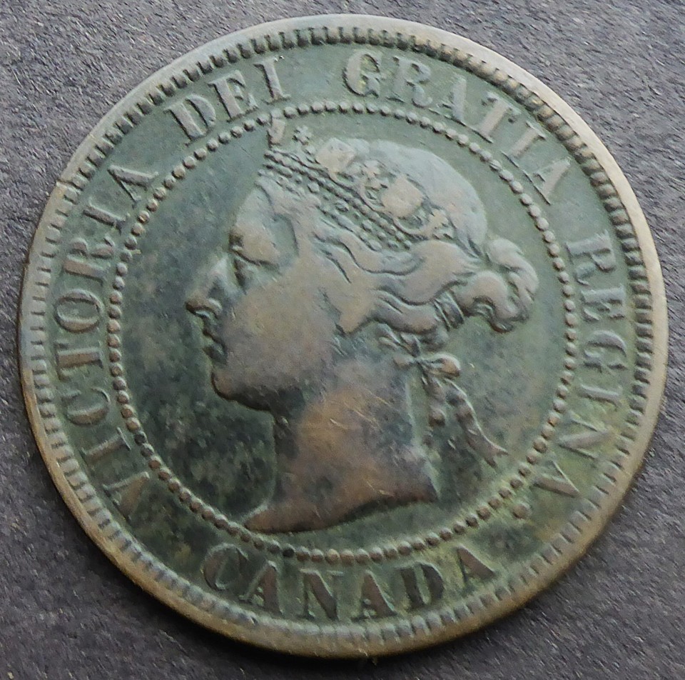 CANADA 1884 VICTORIAN LARGE CENT 140 YEARS OLD! CANADA & US FREE SHIP ...