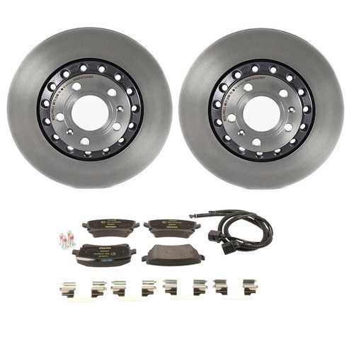 Brembo Rear 310mm Brake Disc Rotors & Textar Pads Set Kit for VW ...