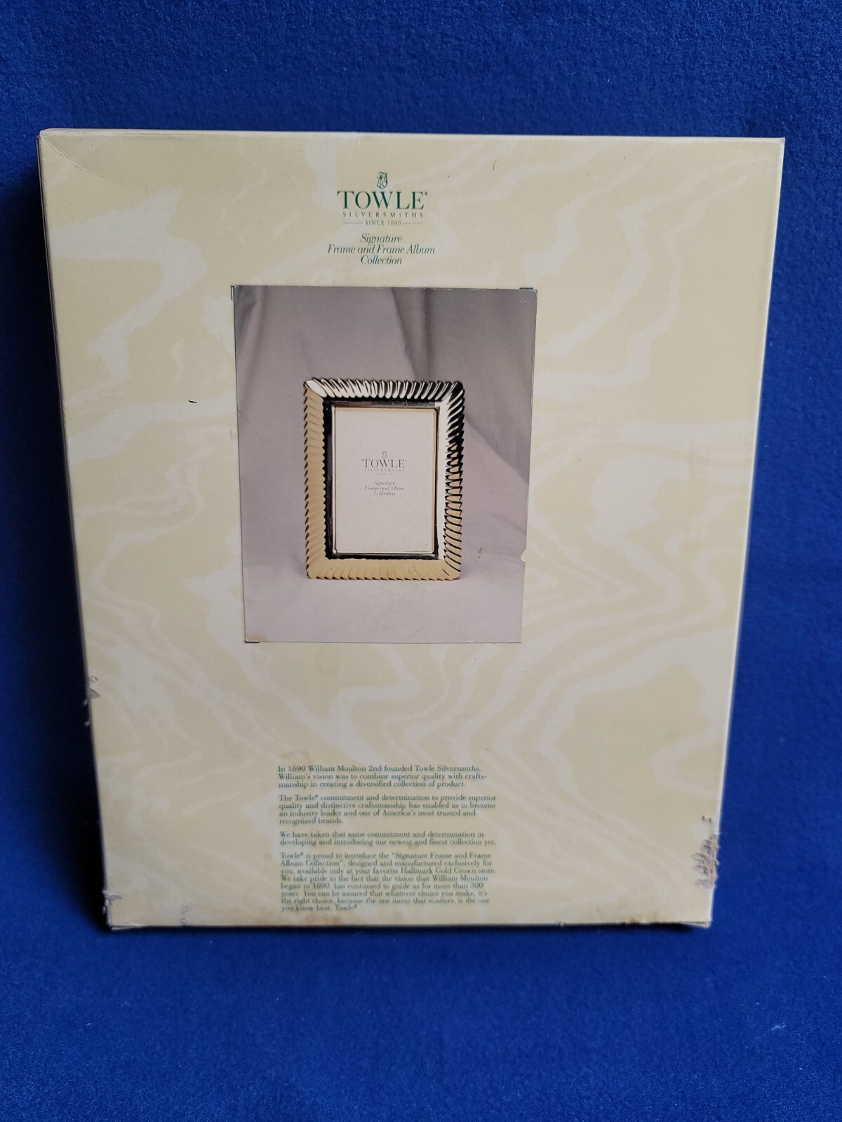 Towle Silversmiths Gold Picture Frame 5x7 - Freestanding or Hanging MH ...