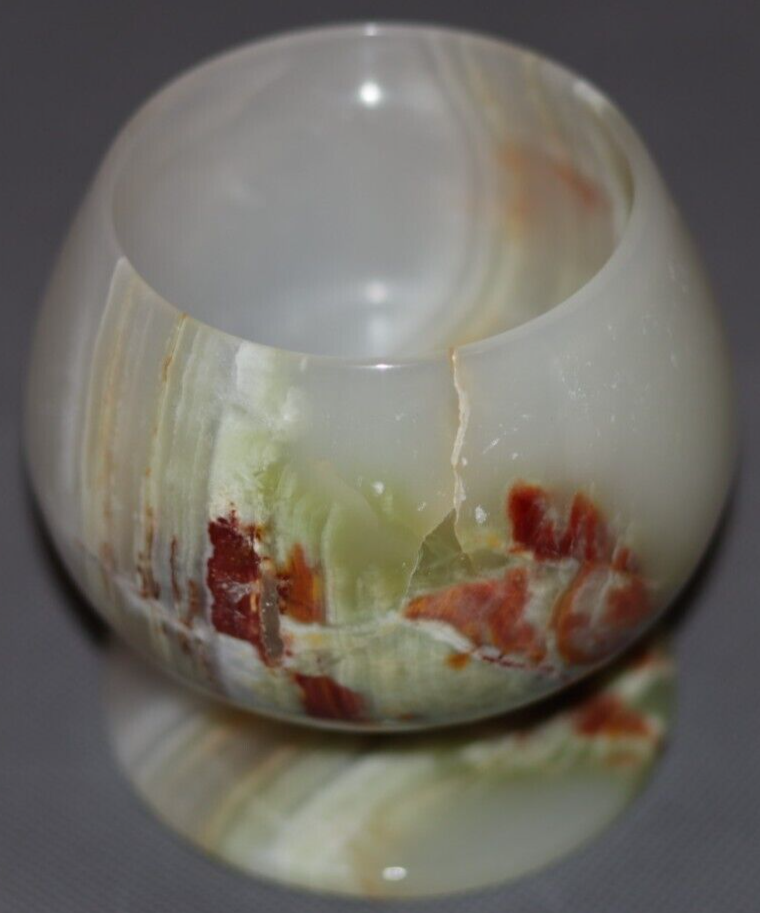 NATURAL ONYX GOBLETS WINE/ALCOHOL GLASS - 6 PIECES, 4" X 4" X 4", Cap ...