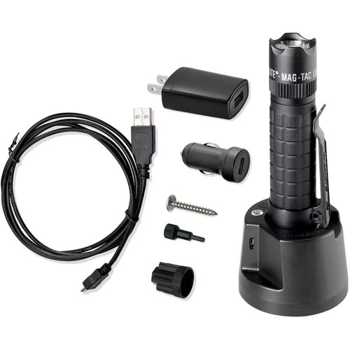 Maglite Mag-Tac LED Rechargeable Flashlight Crowned Head 671 Lumens ...