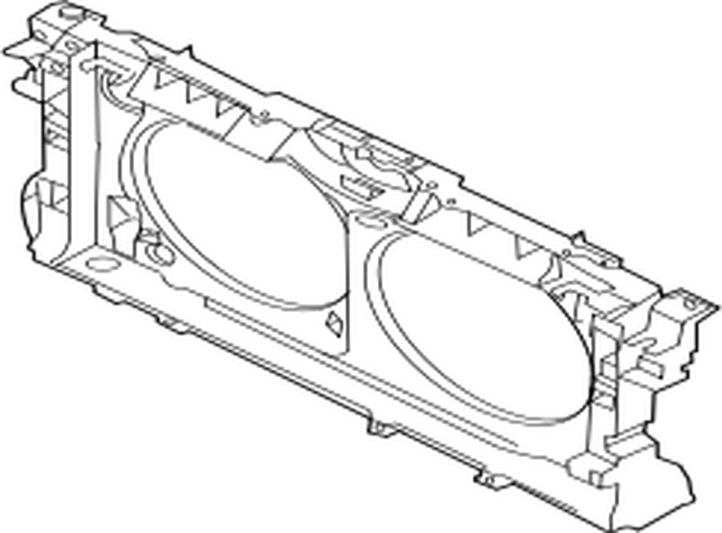 62500-3TA0A Nissan Support assy-radiator core 625003TA0A, New Genuine ...