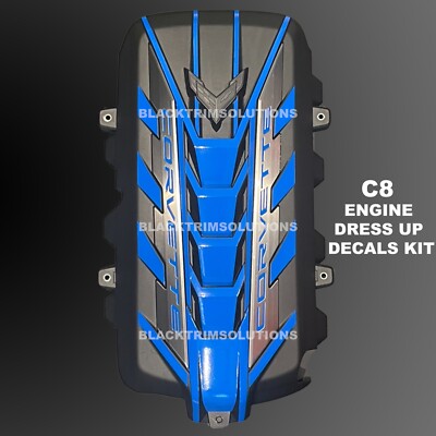 Fits 20-24 Chevy Corvette C8 Engine Cover Decals 2020 2021 2022 2023 ...