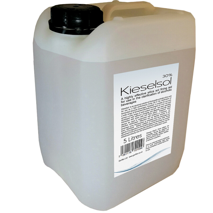 Kieselsol 30% 5 Litres Silica Sol Fining Clarification Agent Wines Beer ...