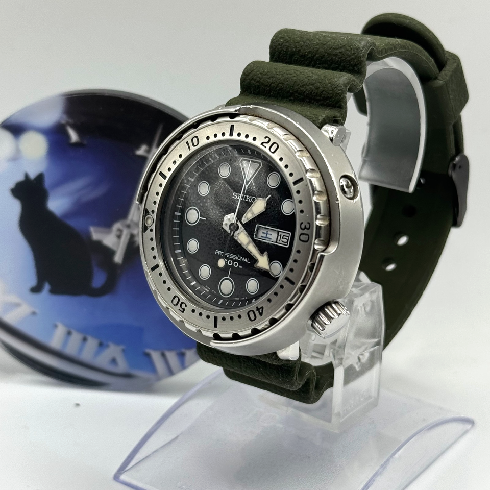 SEIKO 7C46-7010 SBBN007 300m Diver Tuna Men's Quartz Watch | eBay