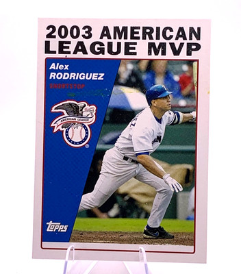 Alex Rodriguez 2004 Topps #716 AL MVP New York Yankees | eBay
