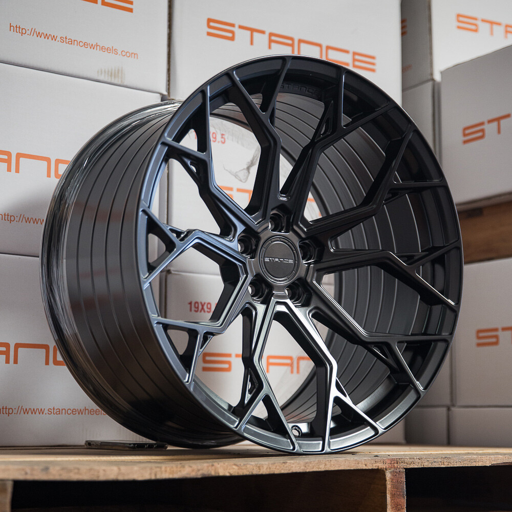 19" Stance SF10 Black Forged Concave Wheels Rims Fits Infiniti M35 M45 ...