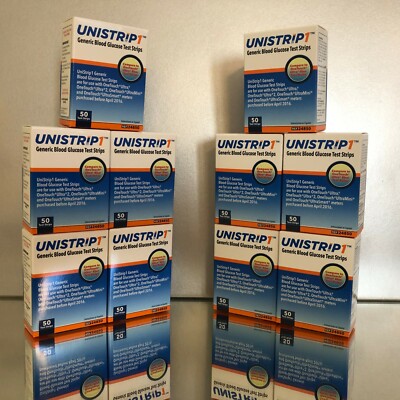 UniStrip Glucose Test Strips 500 ct - Generic For One Touch Ultra. EXP ...