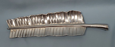 Vintage Bruce Fox Palm Frond Banana Leaf Serving Tray Wilton Armetale ...