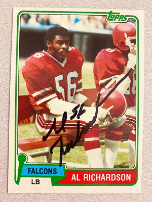 Al Richardson signed ATLANTA FALCONS card 1981 Topps | eBay