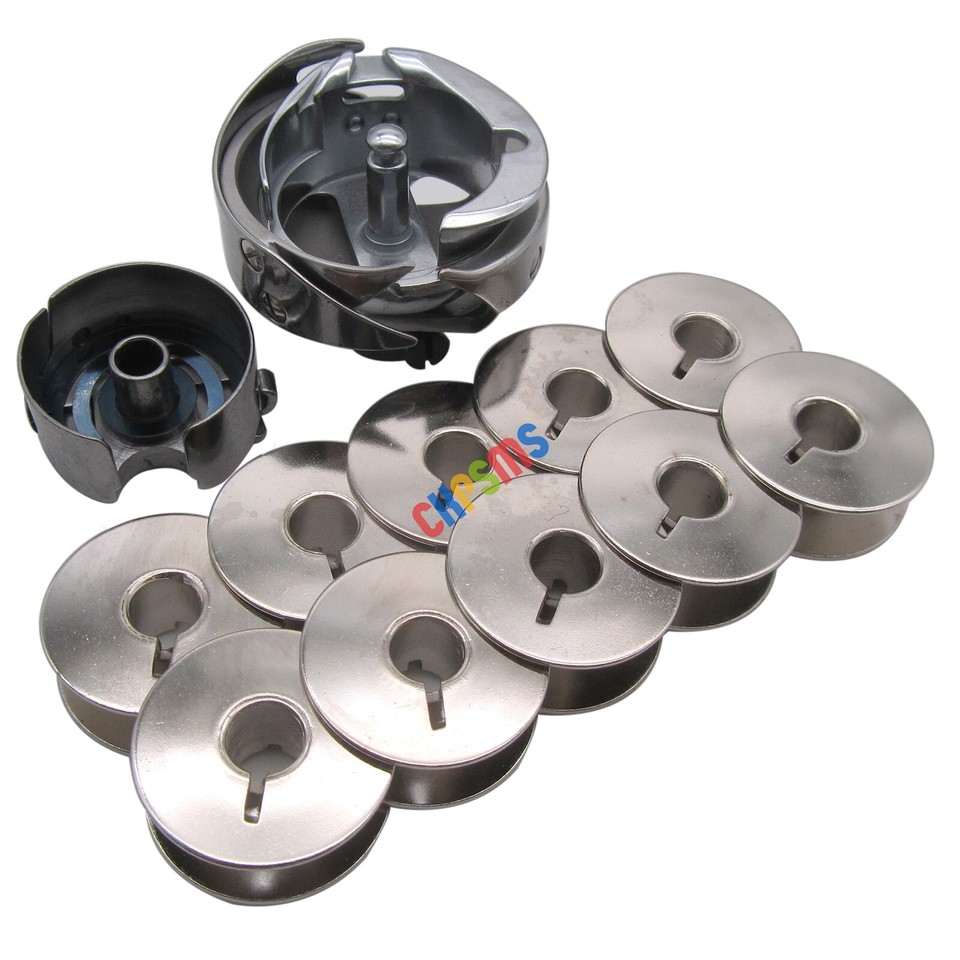 52089FG Hook & Bobbin Case & Bobbins FOR SINGER 95-10,96-10,103K Adler ...