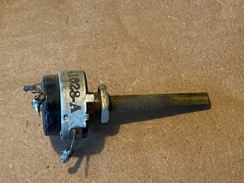 Vintage 1940s Crosley 150k ohm Audio Taper Potentiometer w/ Power Snap ...