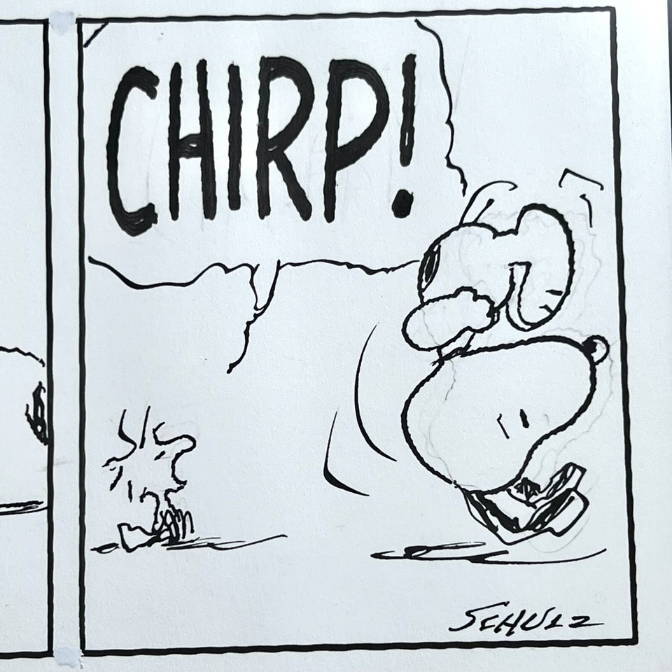 CHARLES SCHULZ * PSA * Original Snoopy Artwork Strip Signed * Autograph ...