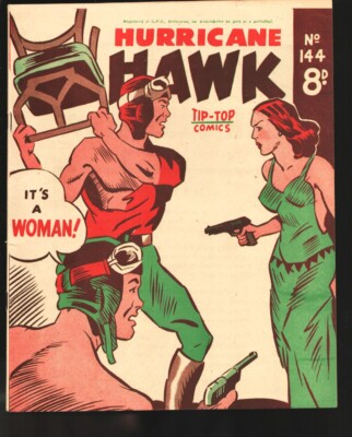 Hurricane Hawk #144 1940's-Reprints the 1935 comic strip by John Dille ...