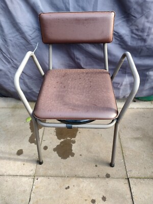 Aidapt VR160 Kent Stacking Commode Chair - Brown | eBay UK