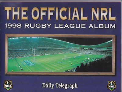 1998 Official NRL Rugby League album 20 team photo | eBay