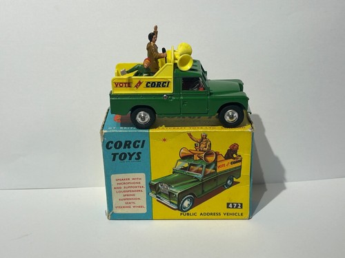 Corgi Toys 472 Public Address Vehicle, Boxed, Original, Vintage, Rare ...