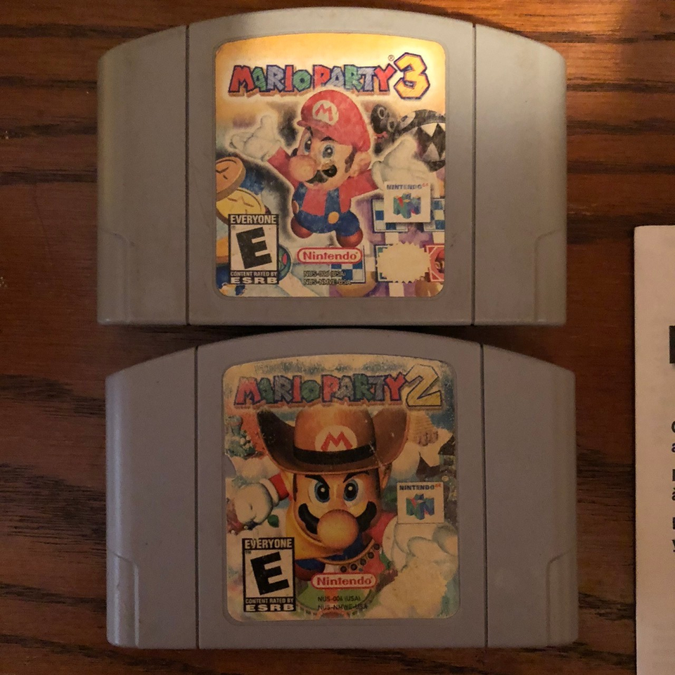 Mario Party 3 (CIB) & Mario Party 2 (Loose) Nintendo 64 N64 ORIGINAL ...