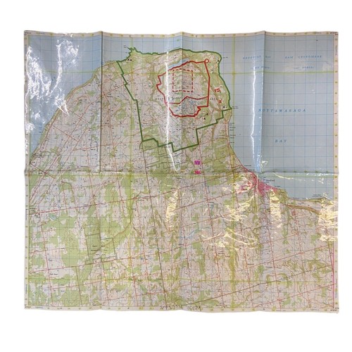 Canadian Armed Forces Military Meaford Field Exercise Training Area Map ...
