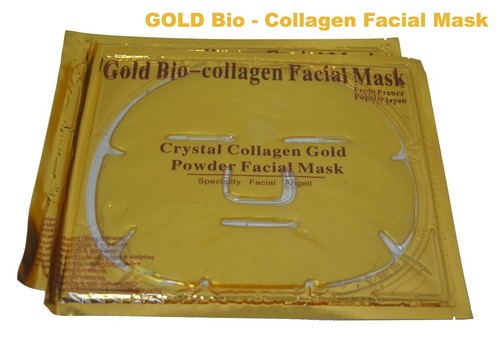 20 x Gold-Bio COLLAGEN GOLD Facial Face Masks Individually Packed Skin ...