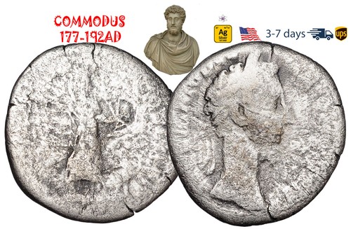 Ancient Roman Empire Coin Silver Denarius COMMODUS 177 - 192 AD ...