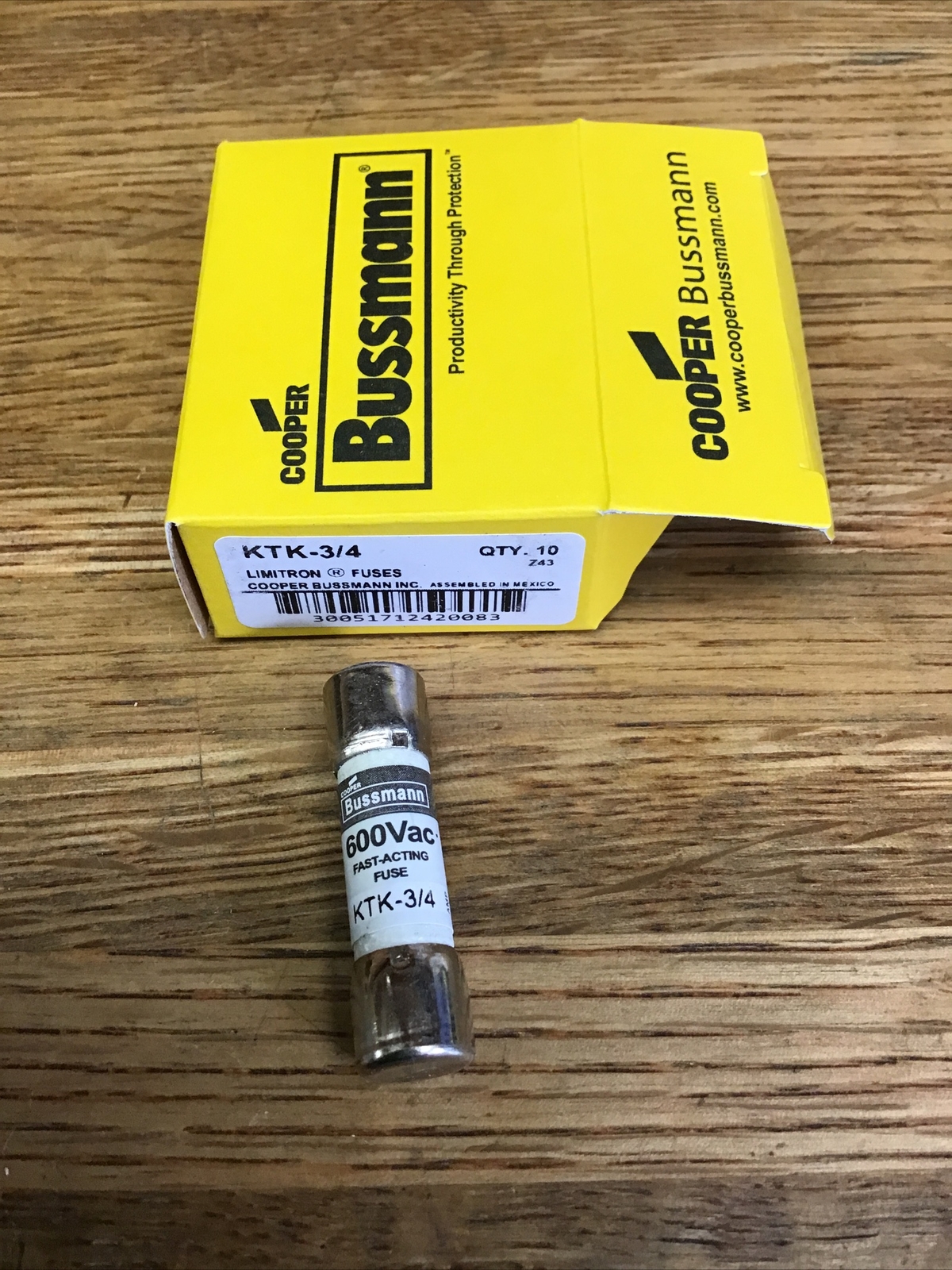 (ONE) BUSSMANN KTK-3/4 LIMITRON 3/4 AMP KTK 3/4 FUSE 600V NEW FUSE | eBay