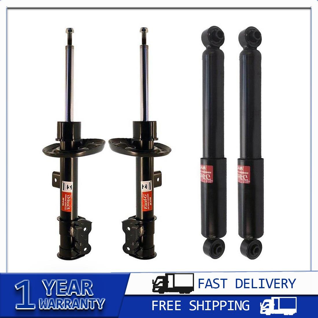 For 2012~2017 Fiat 500 4x Rear Front Left Front Right KYB Shocks ...