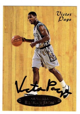 Victor Page 1997-98 Genuine Article Autograph | eBay