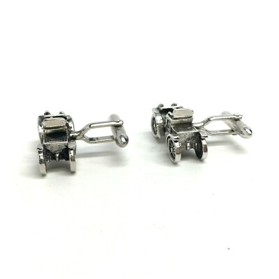 Vintage Silver Classic Automotive / Car Cufflinks | eBay