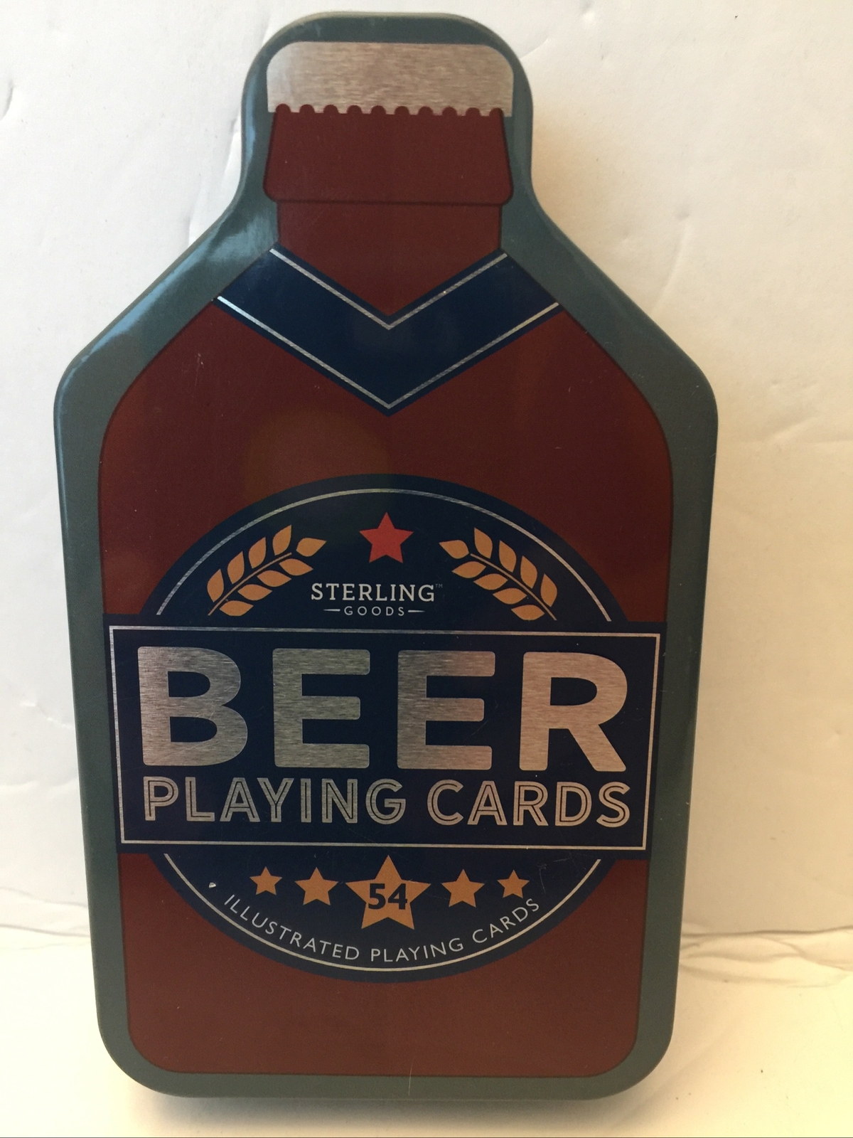 Sterling Goods BEER 54 Illustrated Playing Cards in Tin Box – The ...