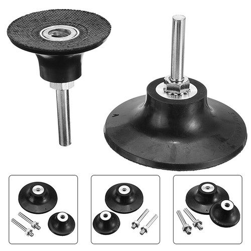 1/2/3inch Sanding Discs Roll Lock Rubber Backing Pad Rods Holder ...