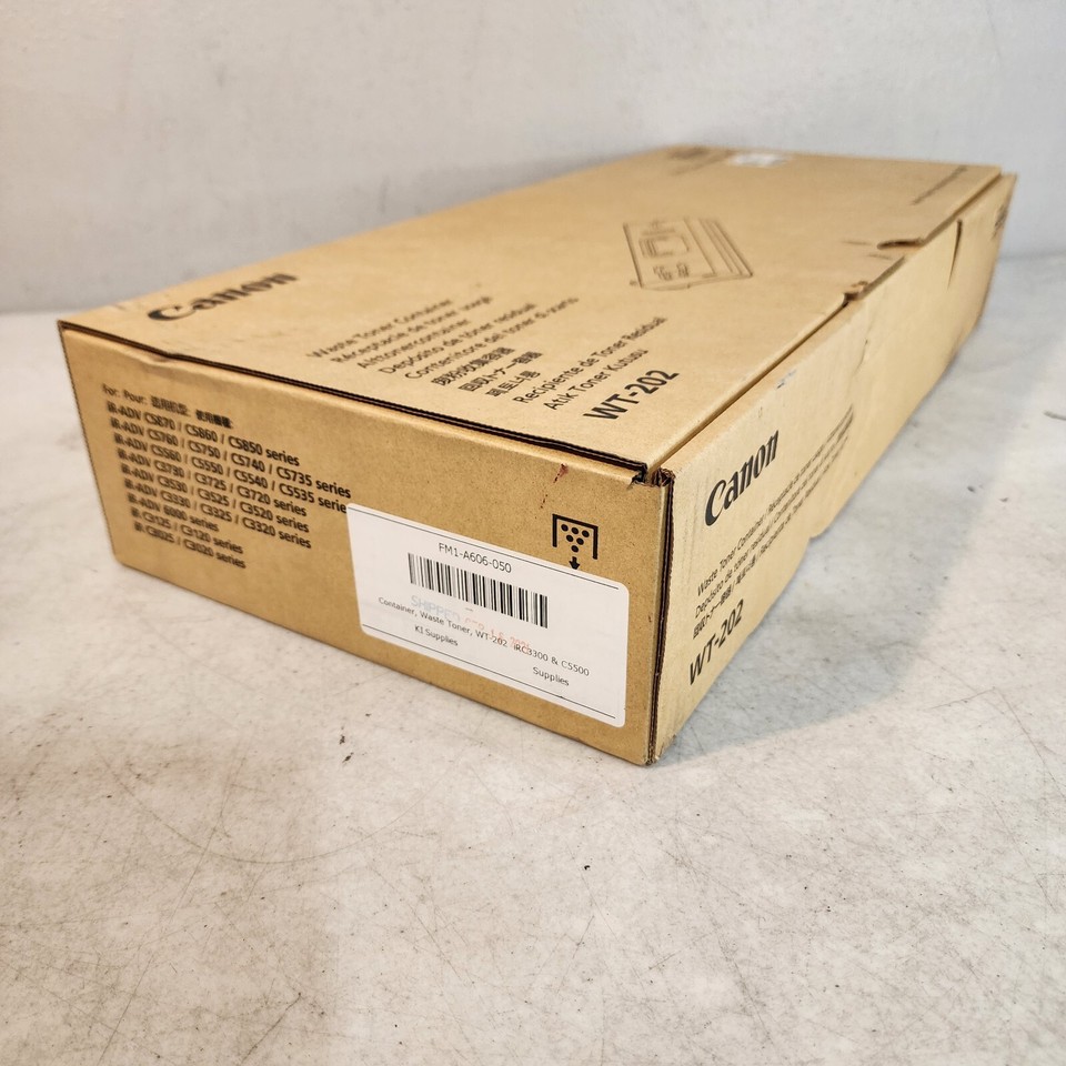 Canon FM1-A606-050 WT-202 Waste Toner Container Genuine New OEM Boxed ...