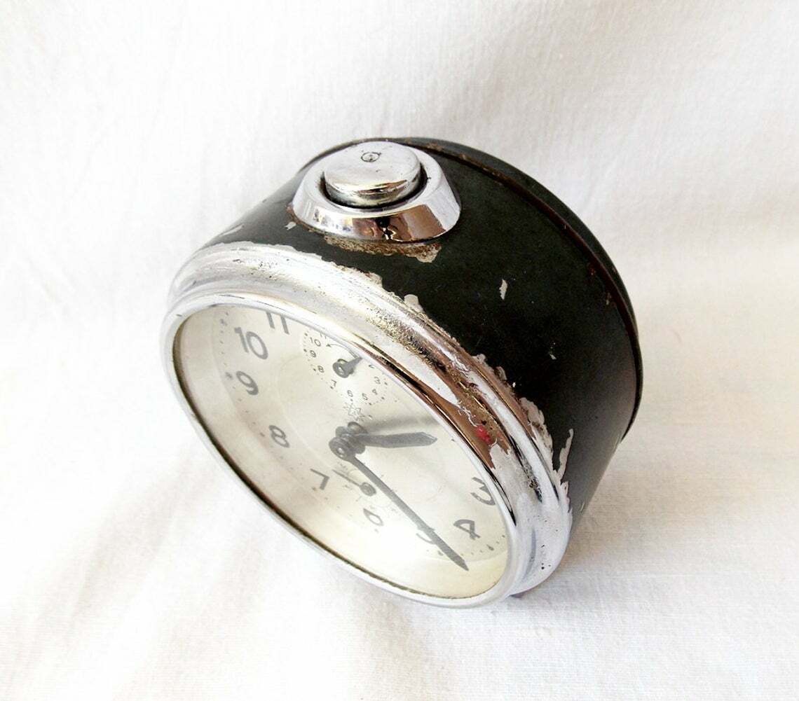 Vintage Old German Made Junghans Desk Alarm Clock Ebay Wecker / Uhren